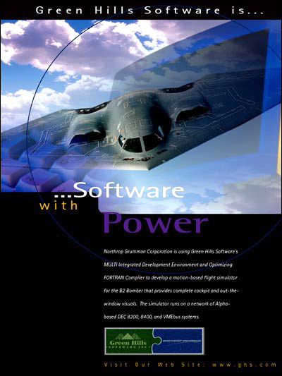 Northrop-Grumman, using Green Hills Software's MULTI IDE analysis tools ...